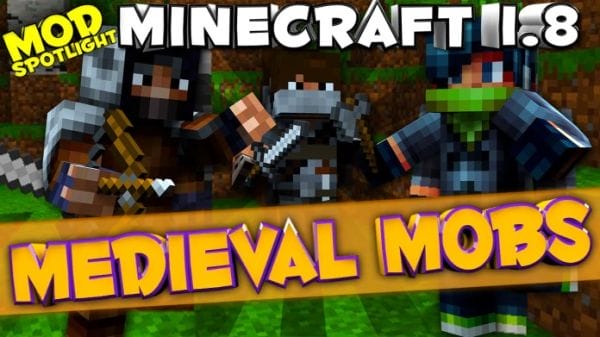 Medieval Mobs 1.8 - BEST MOD TO ADD MORE MOBS IN MINECRAFT!