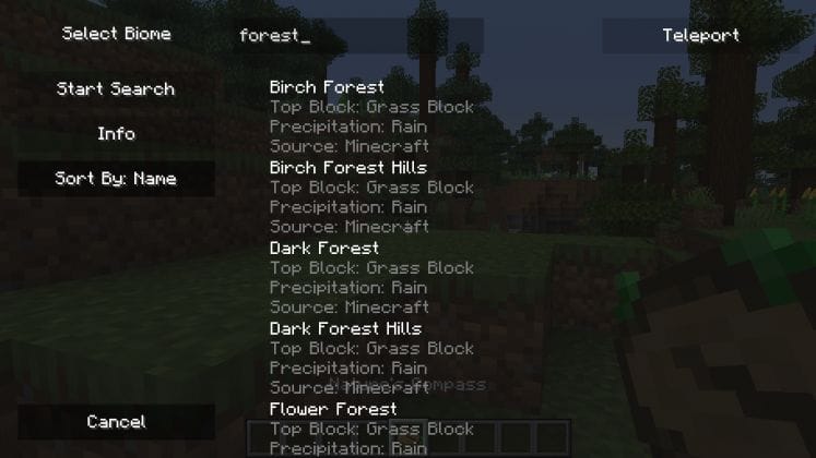 Nature’s Compass Mod 1.15.2 (Find Any Biome) FREE Download